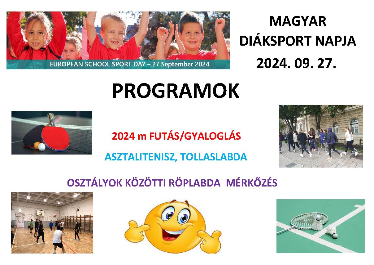Magyar Diáksport Napja 2024. | Hírek | Szegedi SZC Kőrösy József Közgazdasági Technikum | EDIR